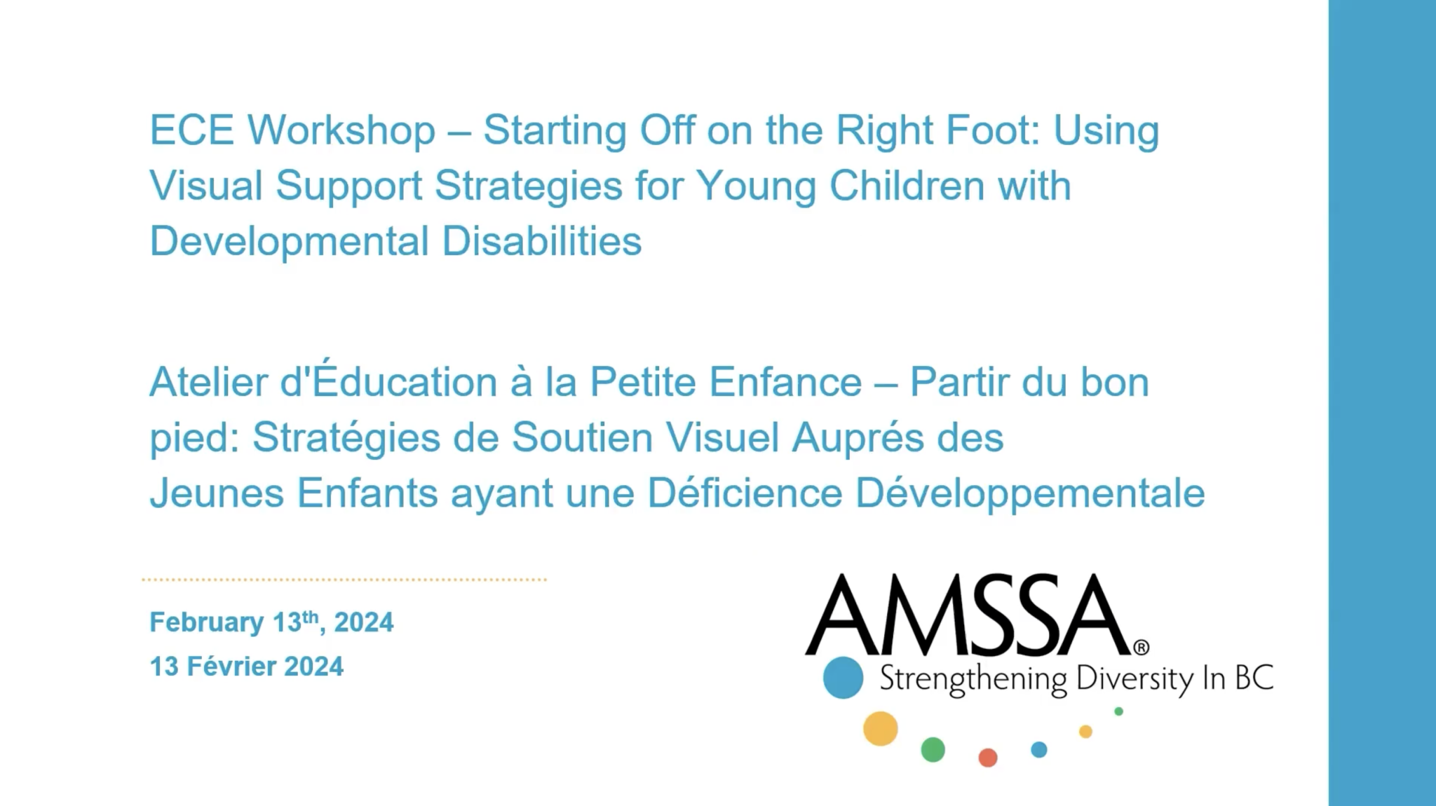 E-Learning Course: Starting Off on the Right Foot: Using Visual Support ...